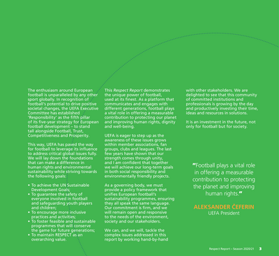 UEFA Respect Report 2020/21