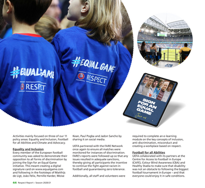 UEFA Respect Report 2020/21