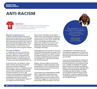 UEFA Respect Report 2021-22